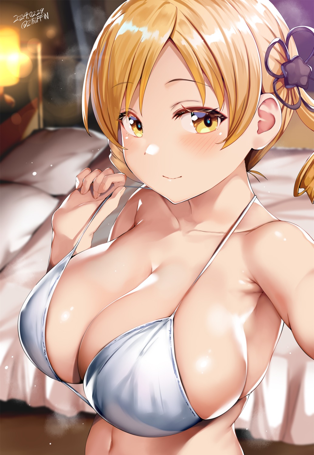 belko puella magi madoka magica tomoe mami bikini top selfie swimsuits | #1155984 | yande.re